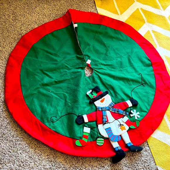 Holiday | Snowman Christmas Tree Skirt Made By St Nicks Choice | Poshmark